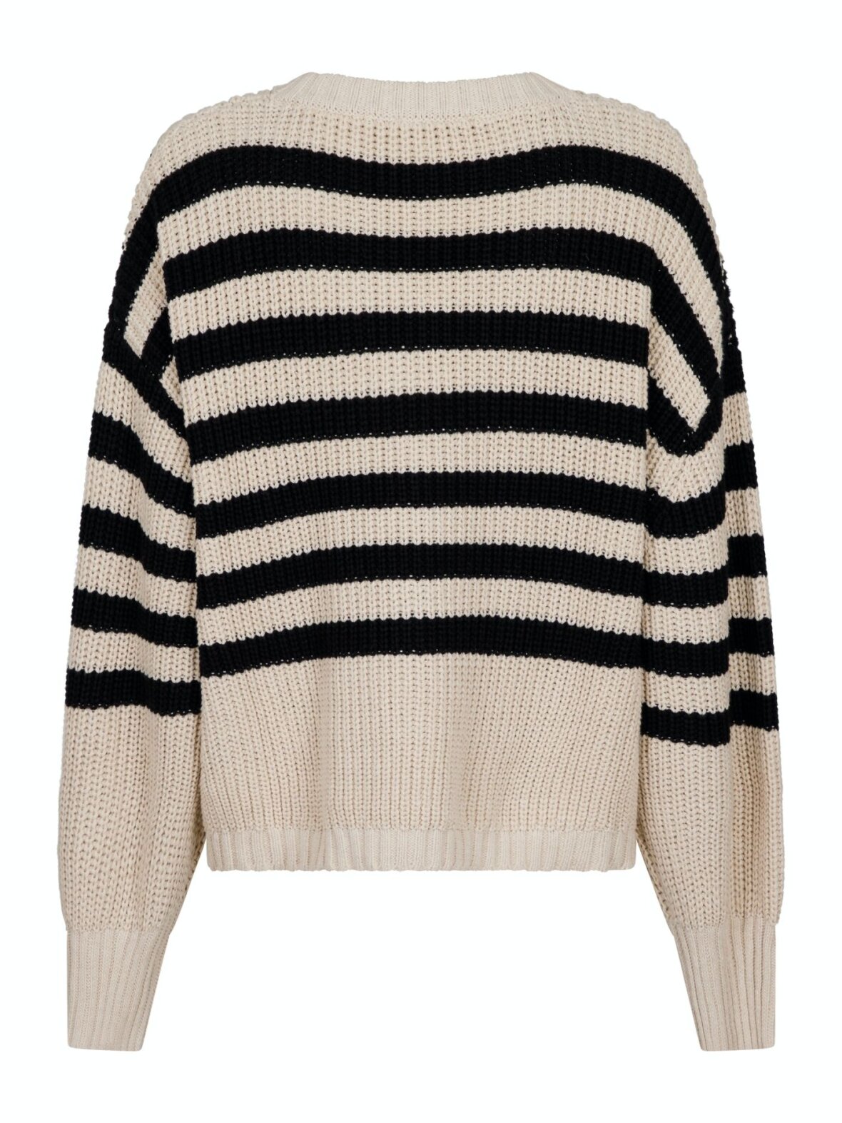 Nørrebro Randers - Dame - Strik - Neo Noir - Dakota Stripe knit Blouse blac