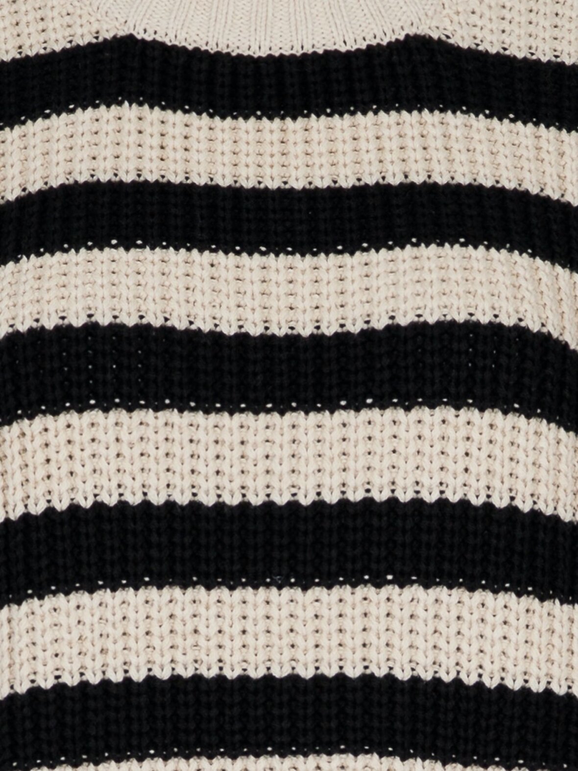 Nørrebro Randers - Dame - Strik - Neo Noir - Dakota Stripe knit Blouse blac