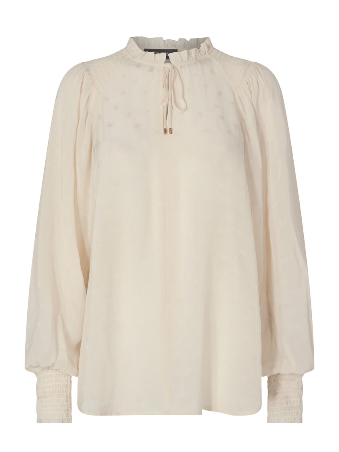Nørrebro Randers - Dame - Bluser - Mos Mosh - Eisa Dot Blouse / Ecru